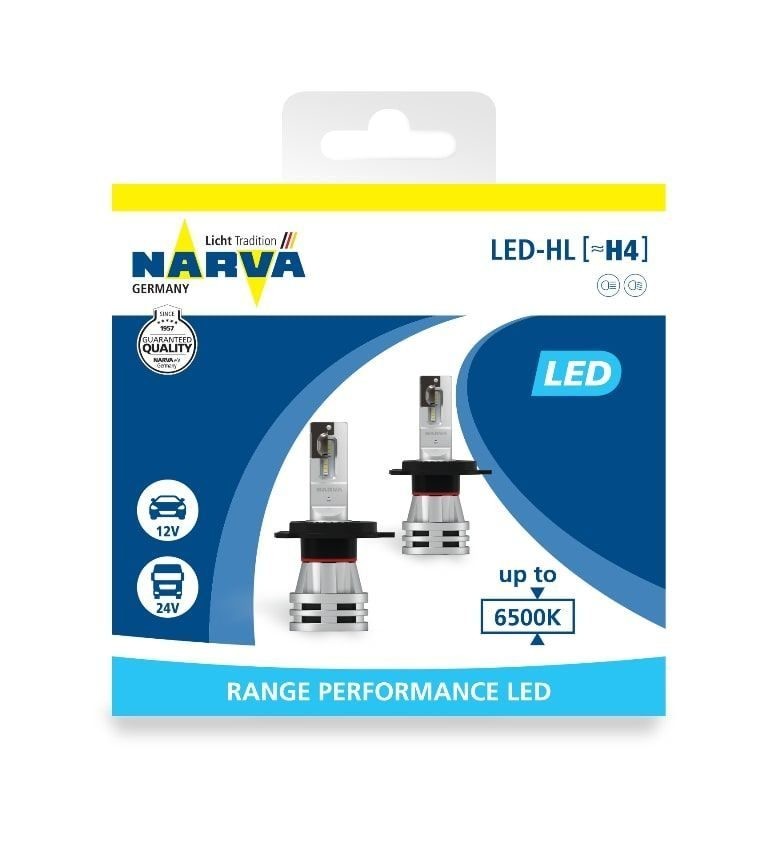 Narva H4 Range Power Led 6000K 12V /24V 2τμχ